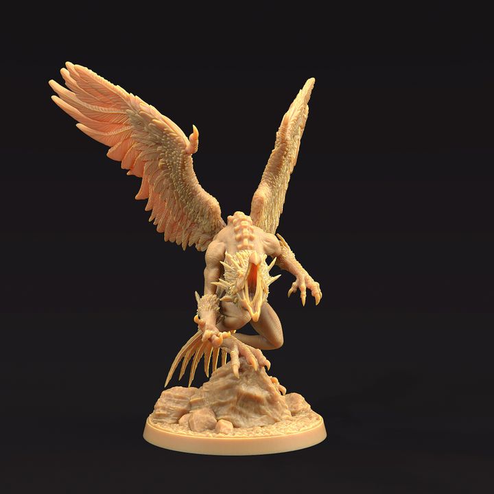 3D Printable Vrock | PRESUPPORTED | Dungeon Classics by Dungeon Classics